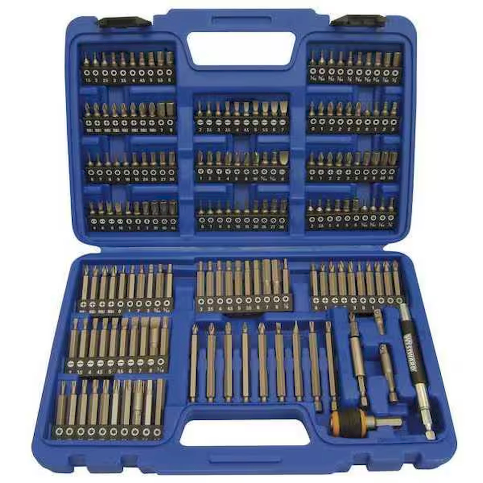 Westward 1VXP2 175 Piece Screwdriver Bit Set, 1/4 in Hex Shank Size | eBay