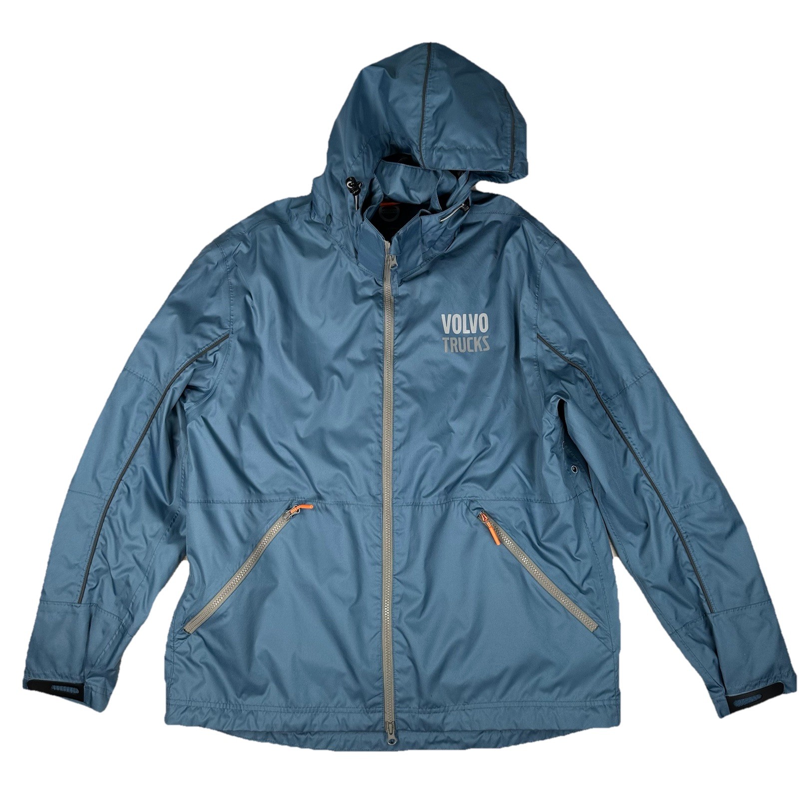 Volvo Trucks Full Zip Hooded Jacket Blue Heavyweight … - Gem