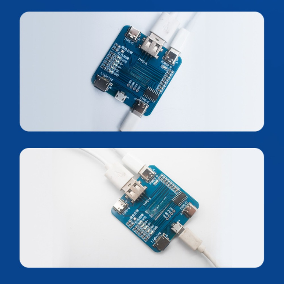 USB Data Line Continuity Tester with LED Indicator for Type C and Small ...