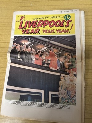 1965 LIVERPOOL FA CUP WINNERS VINTAGE SOUVENIR NEWSPAPER | eBay UK