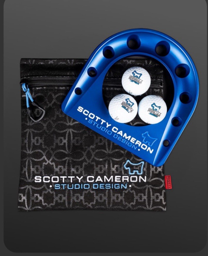 Scotty Cameron Scotty Blue Metal PUTTING CUP & 3 ProV1 Balls PREORDER ...