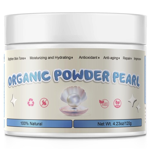 Organic Pearl Powder [120g] | 100% Natural Skin Brightening & Anti ...