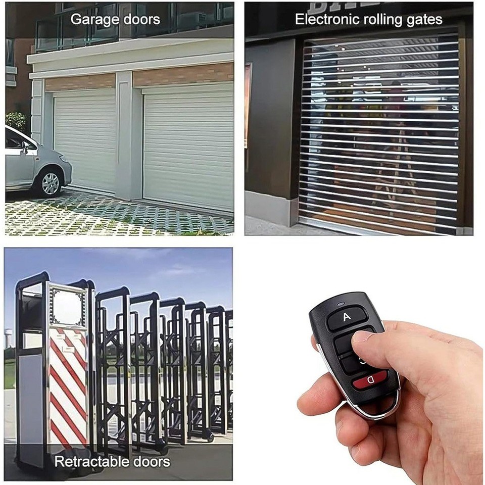 4Pcs Universal Duplicator Remote Garage Door Remote,Remote for Gate ...
