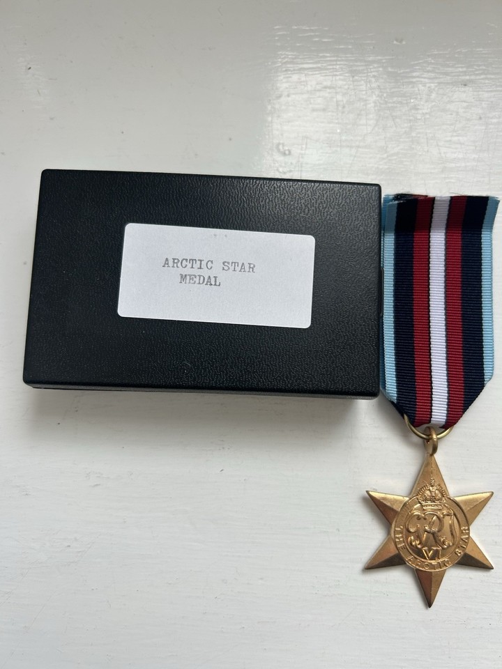 WW2 ARCTIC STAR MEDAL IN OFFICIAL M.O.D. MEDAL BOX (Read listing for ...