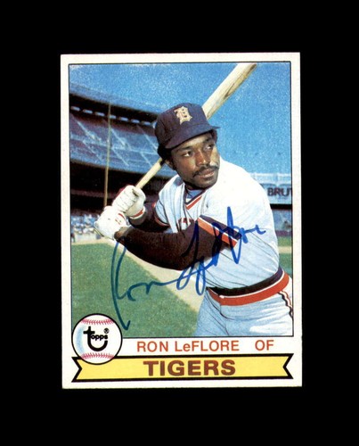 Ron LeFlore Signed Authentic 1979 Topps Detroit Tigers Autograph | eBay ...