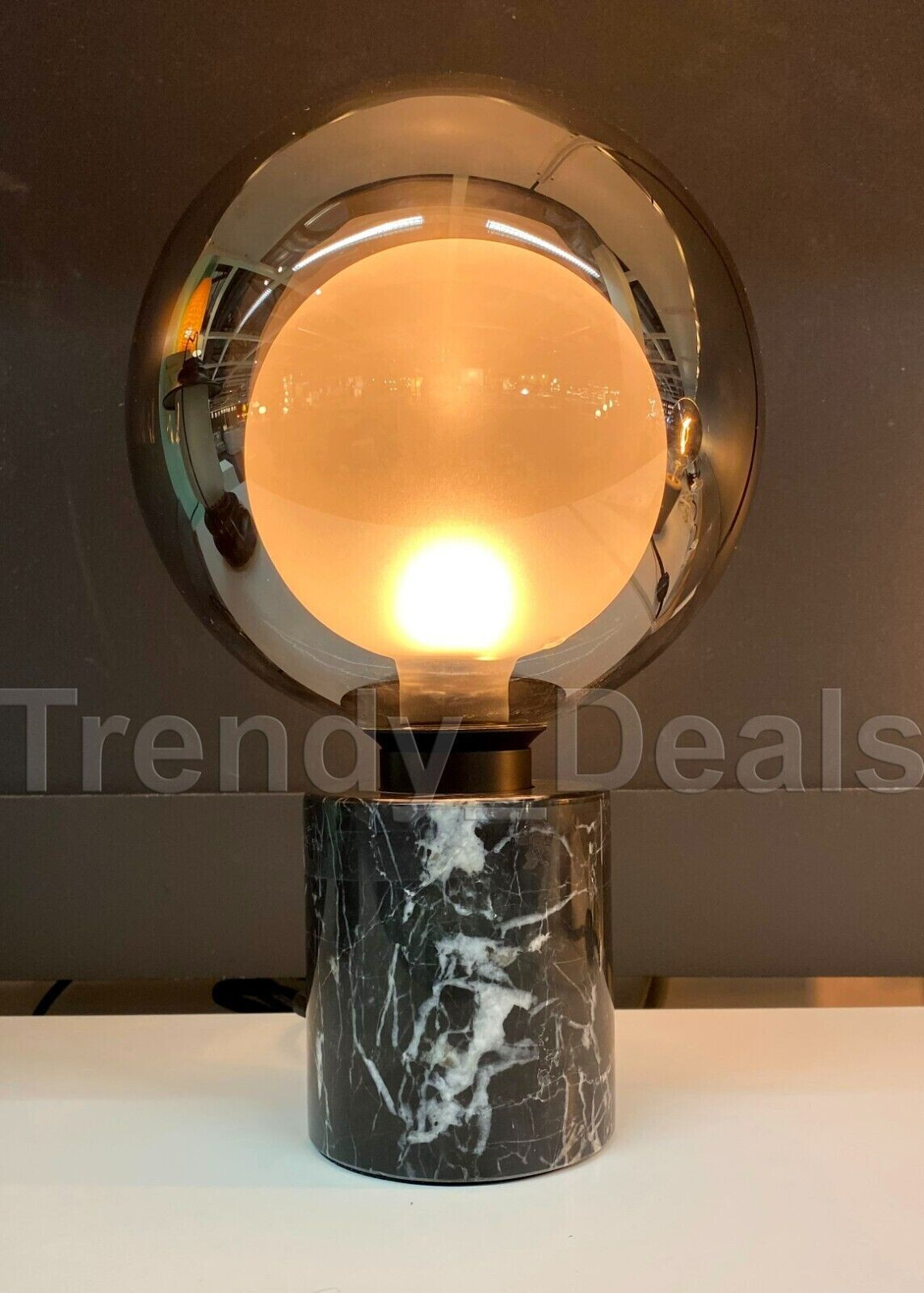 Ikea MOLNART LED Bulb E26 100 lumen, Double Globe Gray Clear Glass 7 ...