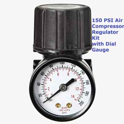 AIR COMPRESSOR REGULATOR 150 PSI With Dial Gauge For Craftsman ...