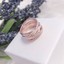 NEW Authentic PANDORA Rose™ Gold Entwined Modern Statement CZ Ring ...