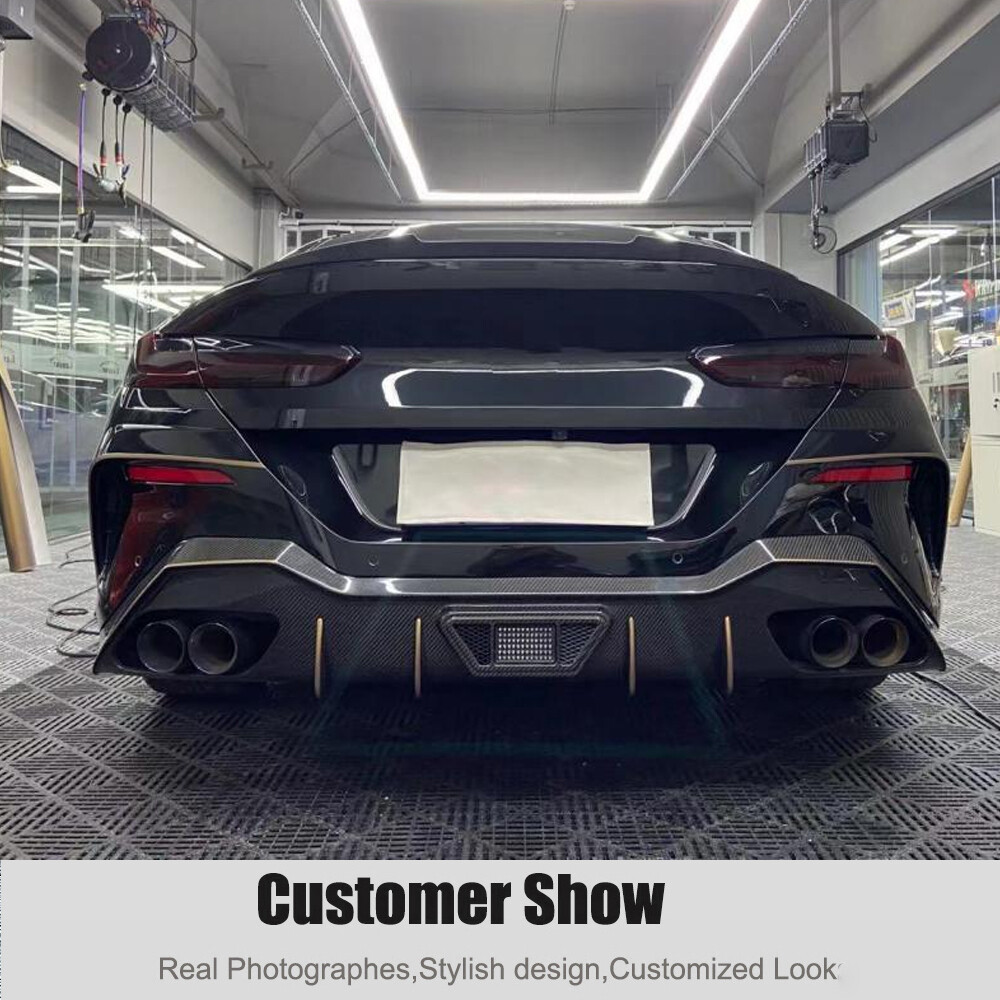 For BMW 8 Series G16 M850i M-Sport 2018-23 Real Carbon Rear Bumper ...