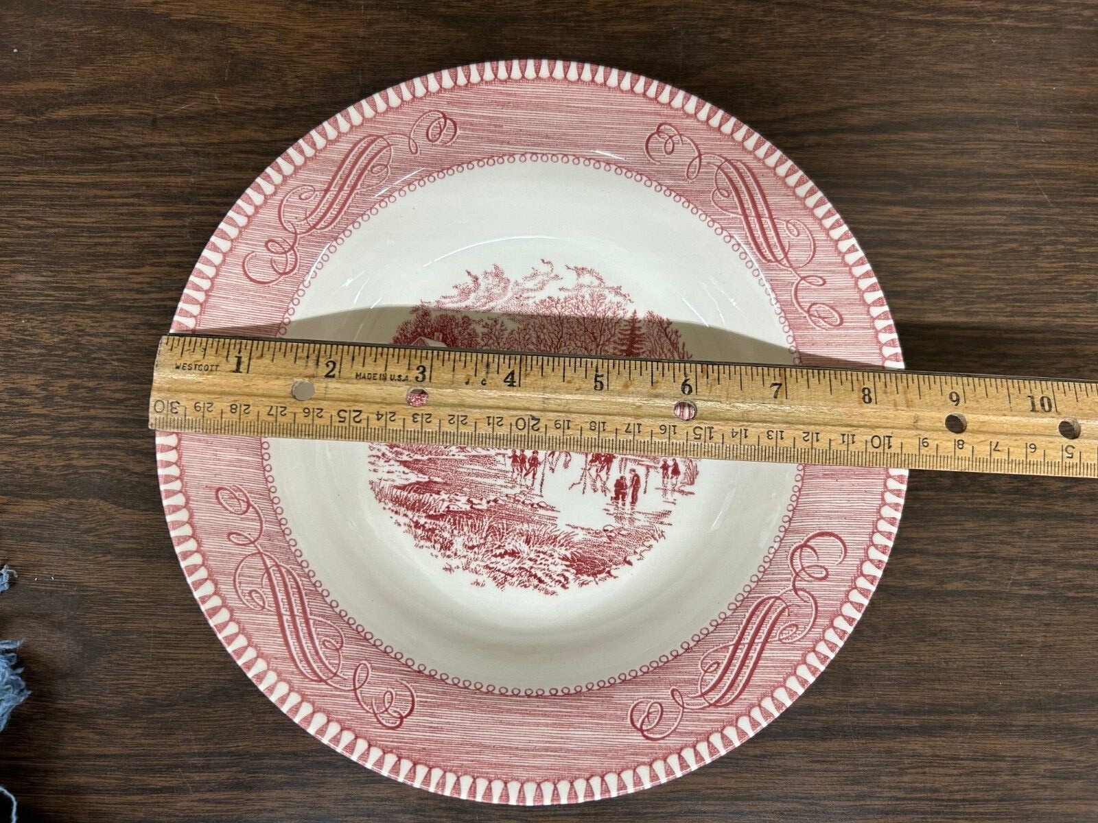 Currier & Ives Royal Ironstone Dinnerware--Red/Pink | eBay