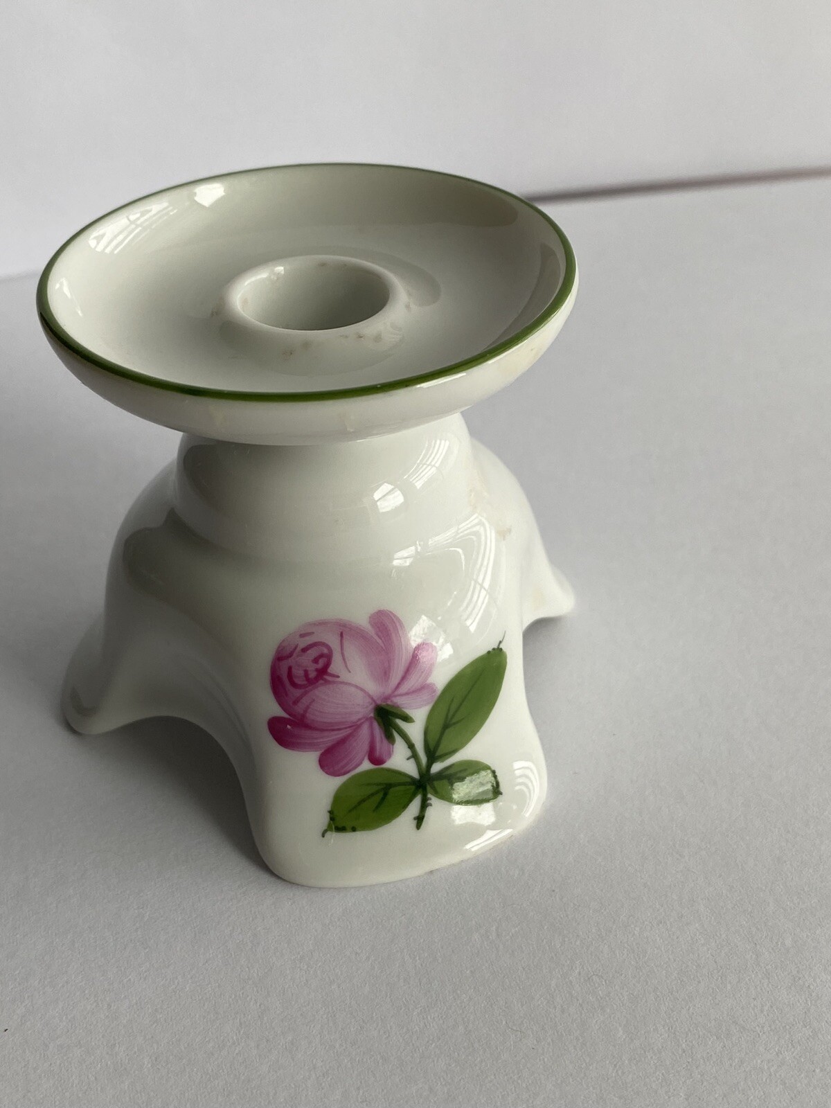 Viennese Roseby WIENER PORZELLAN Single Light Candle Stick Vintage ...