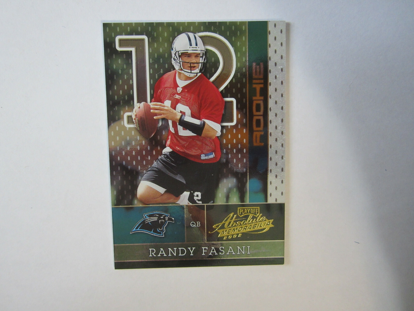 2002 Playoff Absolute Memorabilia # 152 Randy Fasani (B64) Panthers ...