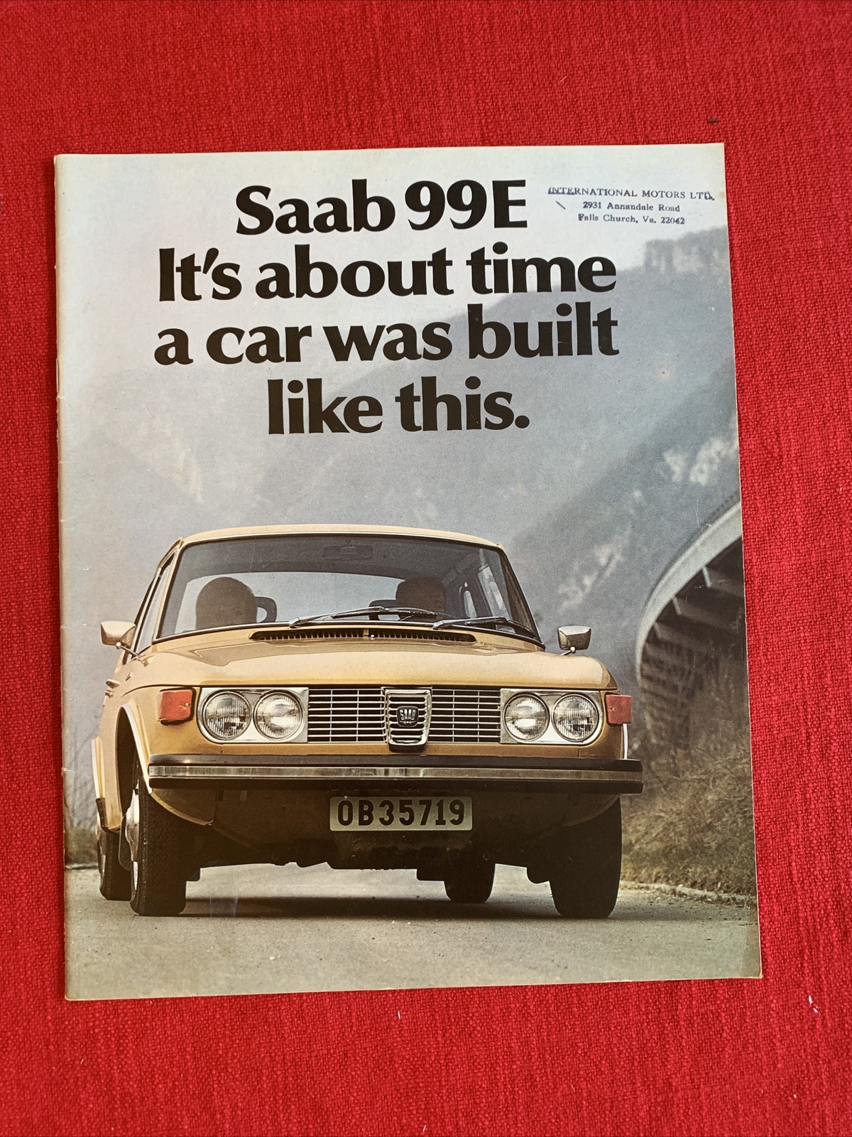 ORIGINAL VINTAGE BROCHURE SAAB 99E IT’S ABOUT TIME | eBay