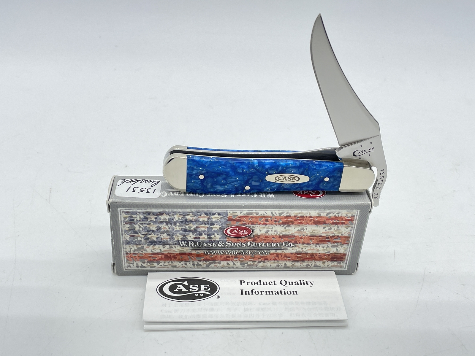 2016 CASE 101953L SS Blue Sparkle Russlock MINT IN BOX | eBay