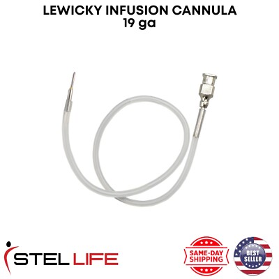 Lewicky Infusion Cannula 19ga Stainless Steel Ophthalmic Instruments ...