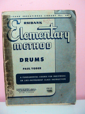 Rubank Elementary Method Drums Paul Yoder Fundamental Course for Individual Book | eBay