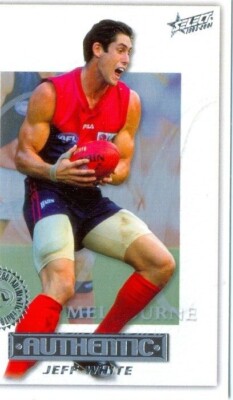2001 AFL Select Authentic Common Card 39 Jeff White - Melbourne | eBay ...