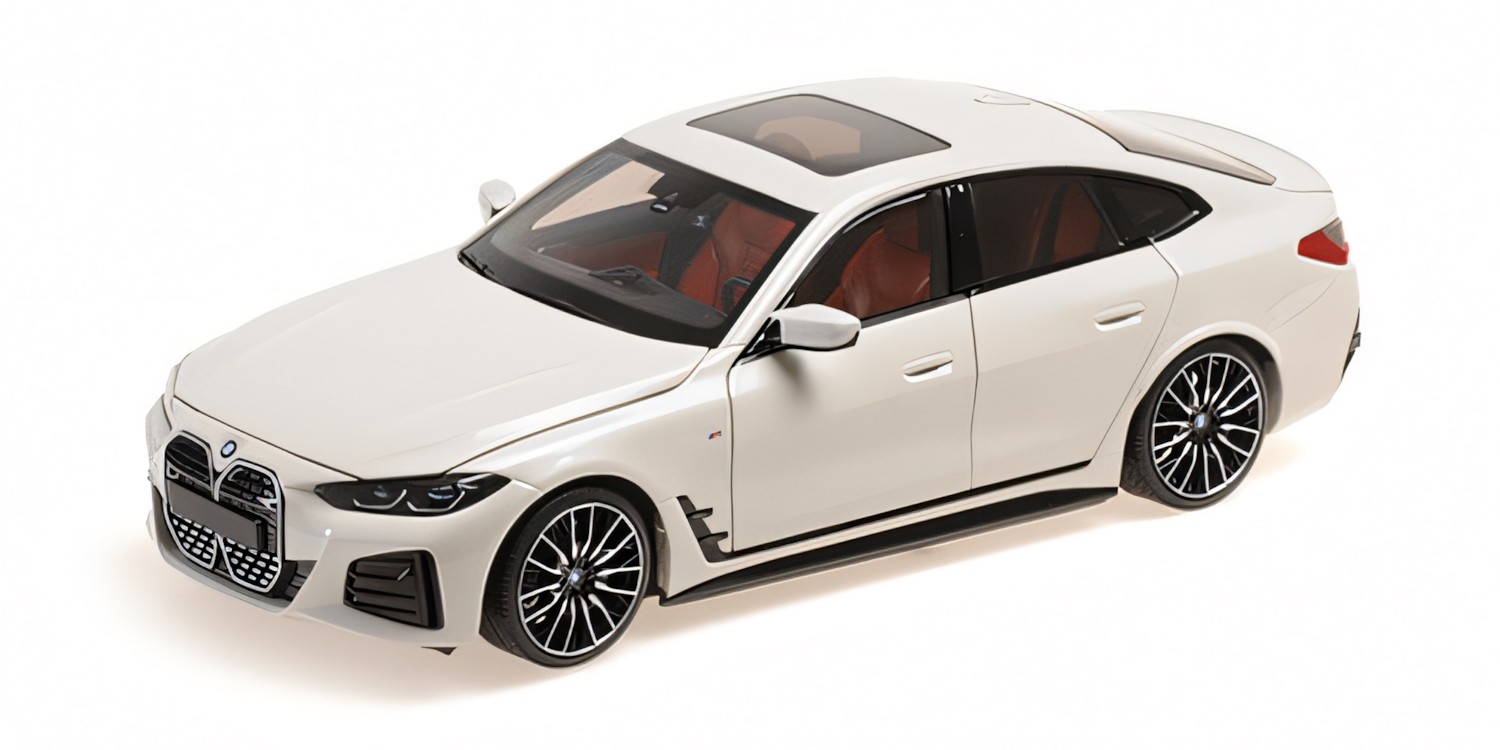 Minichamps 1:18 BMW i4 M50 WHITE METALLIC 2022 Diecast Model ...