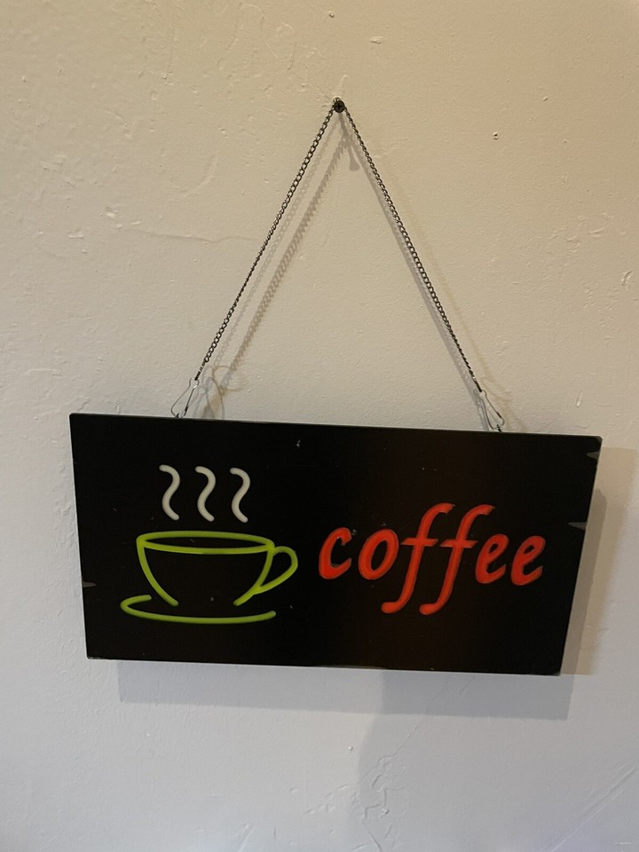 17x9” Let Ultra Bright Neon Sign Coffe Blinking And Standable Motion ...