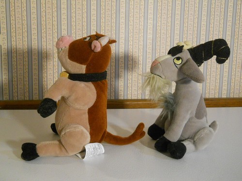 Disney Store "Home on the Range" plush bean bags Maggie Cow & Jeb Goat ...