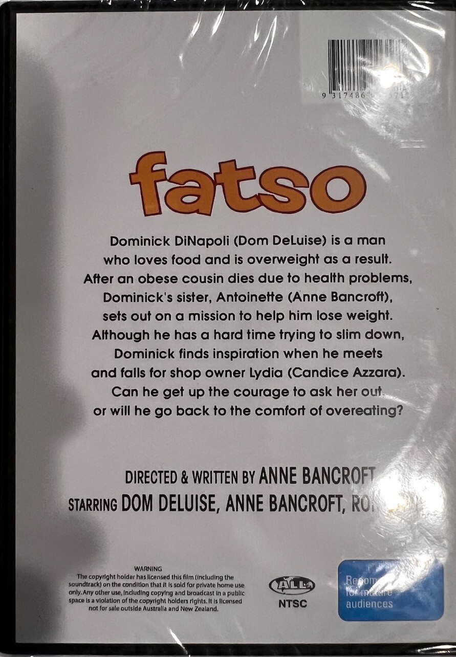 Fatso (DVD 2020) Dom Deluise NEW | eBay