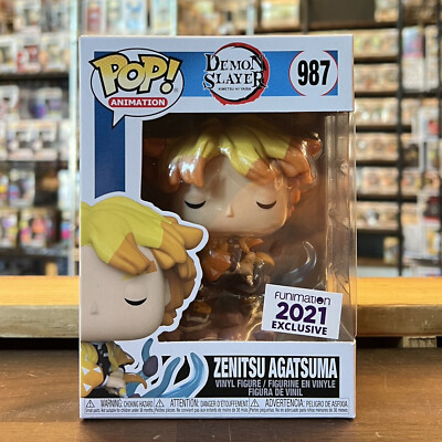 Demon Slayer Funko POP! Zenitsu Agatsuma #987 (2021 Funimation) w ...