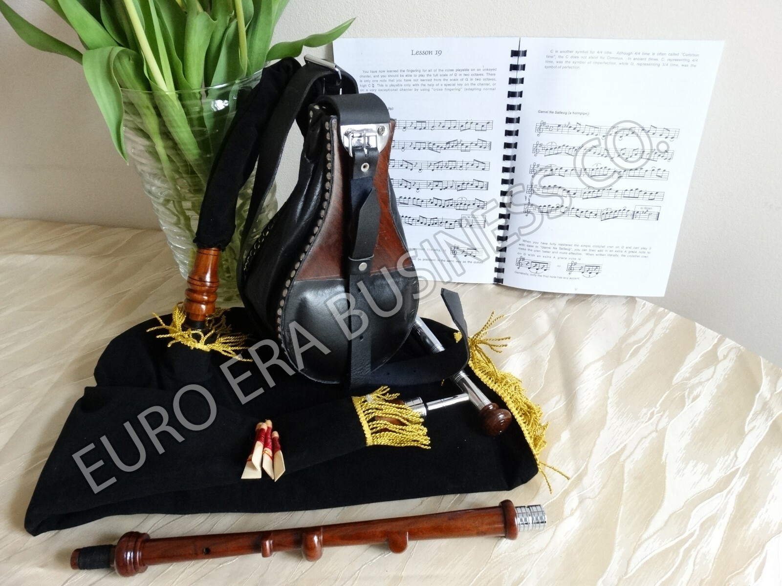 New Irish Uilleann Practice Set , Irish Uilleann Pipes ,Irish Uilleann ...