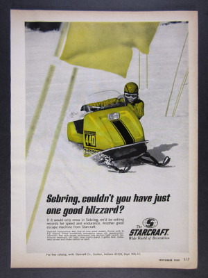 1970 Starcraft Competition 440 Snowmobile vintage print Ad | eBay
