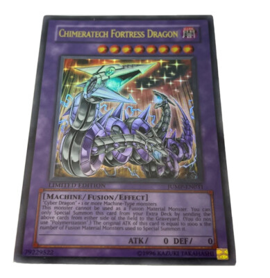 Yugioh Limited Edition Chimeratech Fortress Dragon Card JUMP-EN031 Holo ...