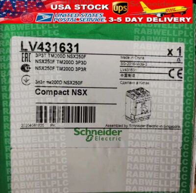 SCHNEIDER LV431631 3P3T TM200D NSX250F NEW IN BOX .DHL/UPS | eBay