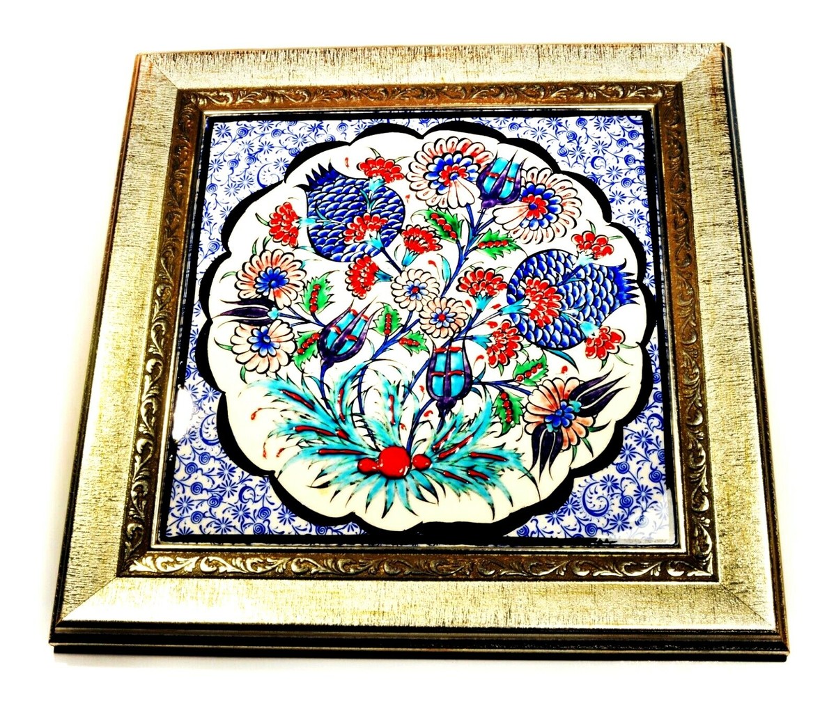Turkish Tiles And Ceramics Iznik Tile With Special Design Passepartout