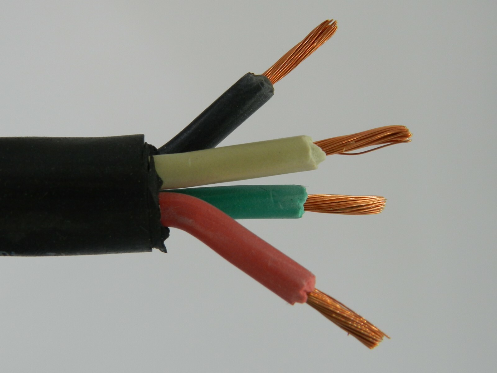 10 ft 6/4 SOOW SOO SO Black Rubber Cord Outdoor Flexible Extension Wire ...