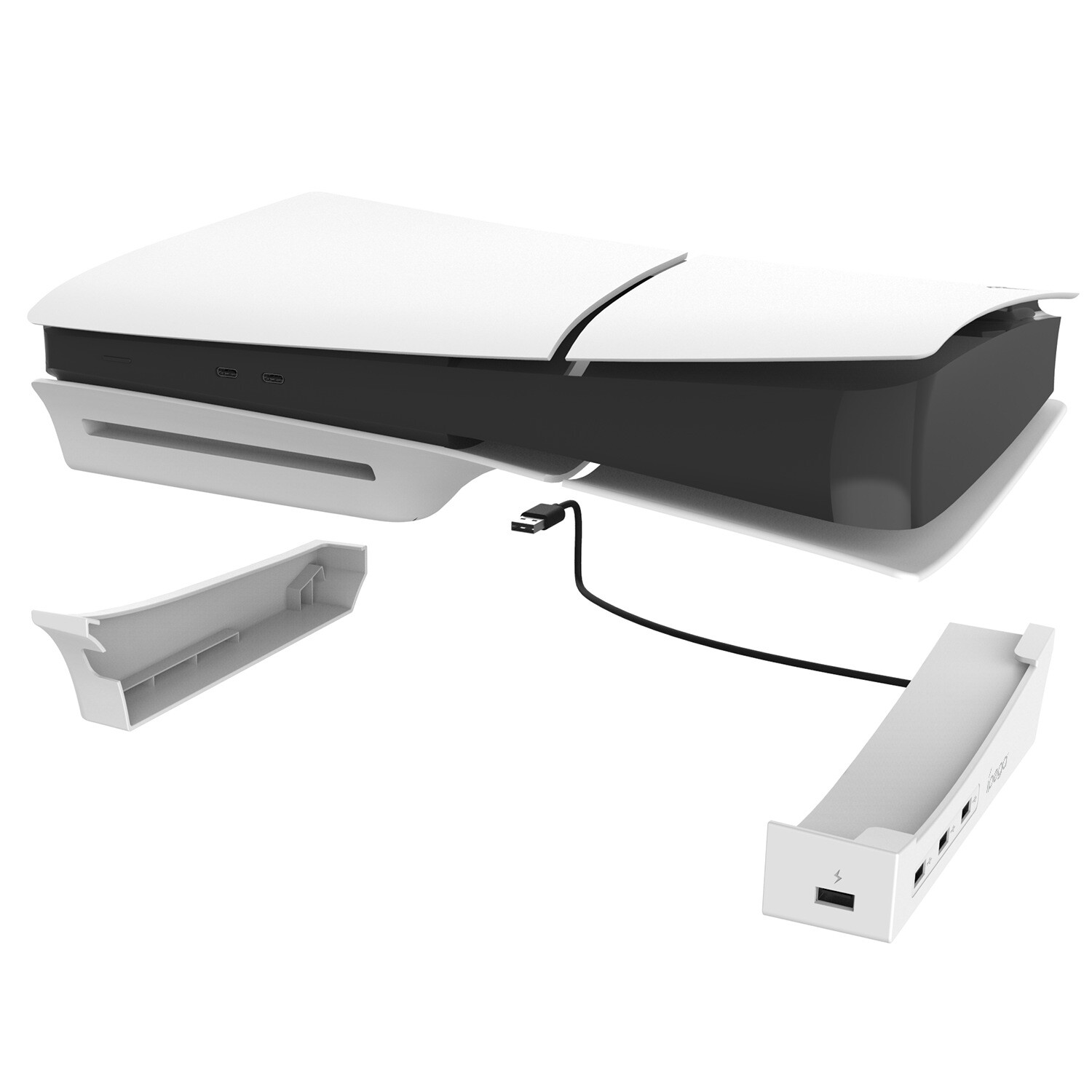 Horizontal Charging Base Stand Accessories For Sony Playstation PS5 PRO ...