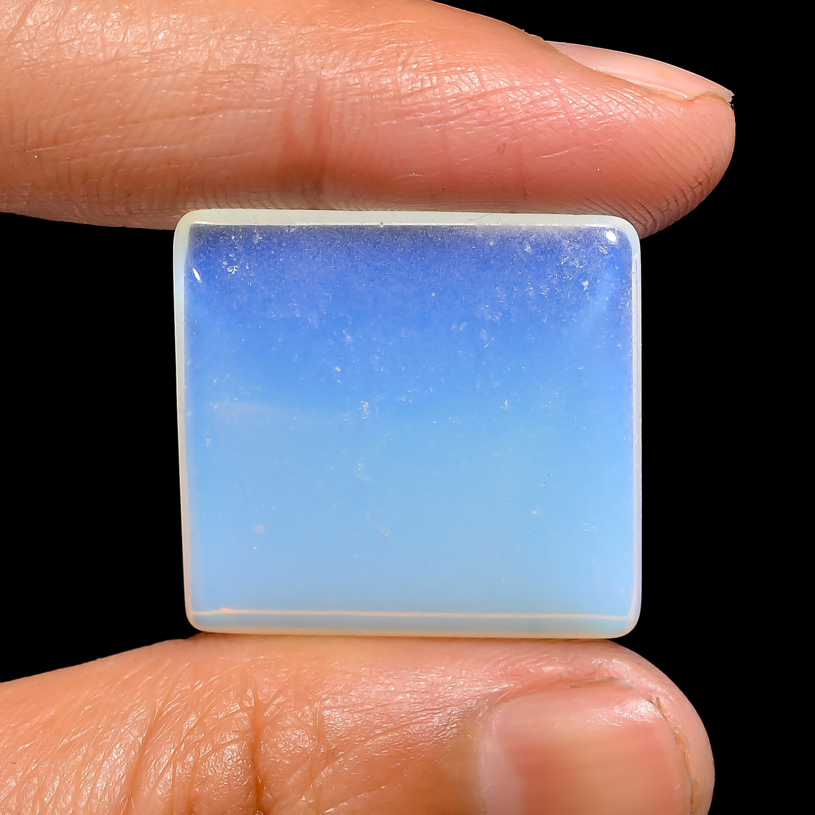 Natural Opalite Rectangle Shape Cabochon Loose Gemstone 28 Ct 25X23X4 ...