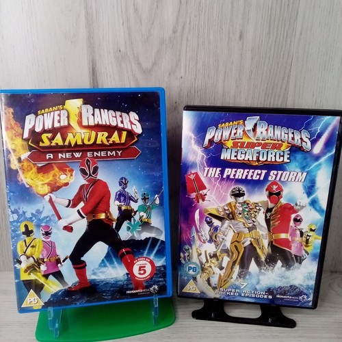 POWER RANGERS SAMURAI A NEW ENERGY & SUPER MEGA FORCE DVD BUNDLE - RARE ...