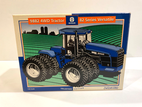 Ertl New Holland Versatile 4WD 9882 Farm Tractor w Triple Tires 1/32nd ...