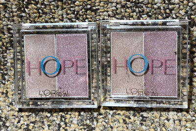 2 Loreal Paris Creme Eyeshadow Sheen Duos Bravery HOPE Limited Edition ...