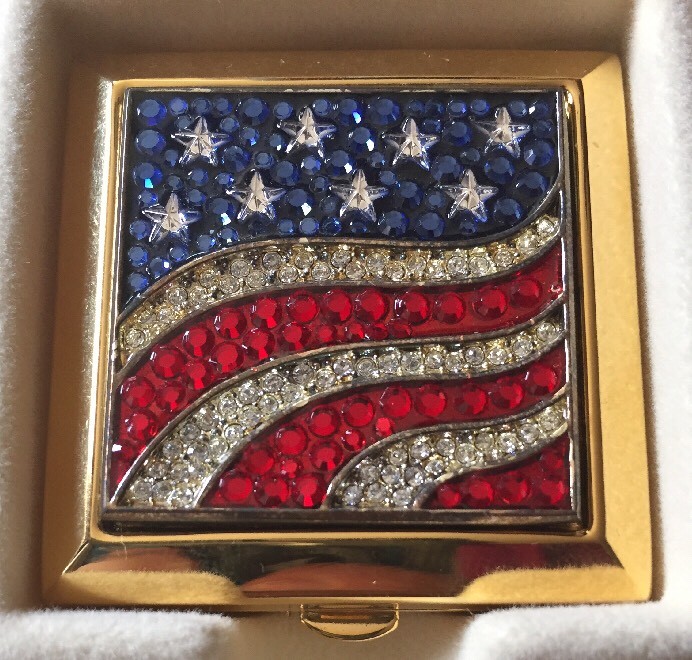 Estee Lauder Jeweled America the Beautiful Square Compact 2002 NIB | eBay