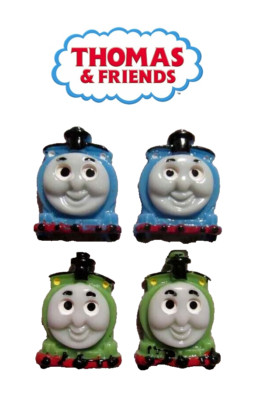 Thomas the Tank Engine Flatbacks Resin 5mm Thick 4pcs Crafts Cake ...