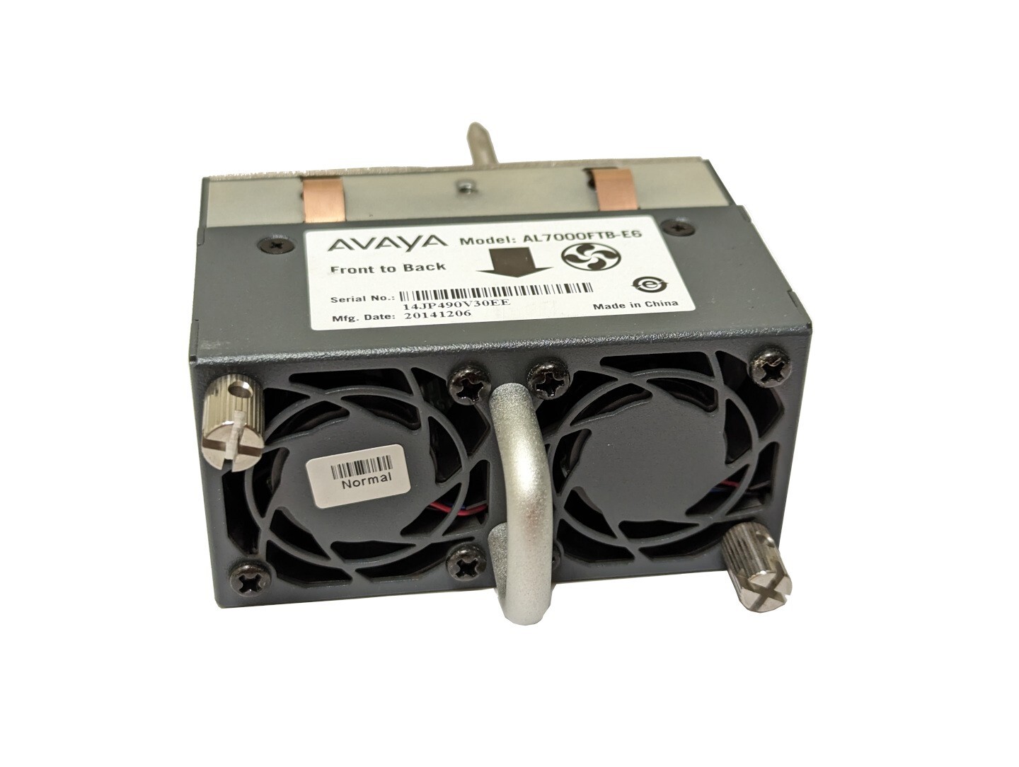 Avaya AL7000FTB-E6 VSP 7000 Front to Back Cooling Fan Lot of 2 fans | eBay