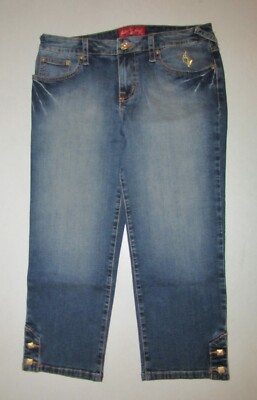 NEW Junior/Women Baby Phat Jean Capris. Size 11 Blue. 22 1/2" Inseam ...