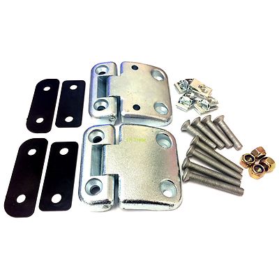 LAND ROVER DEFENDER 90 110 130 NEW FRONT RHS DOOR HINGES, FULL O/S ...