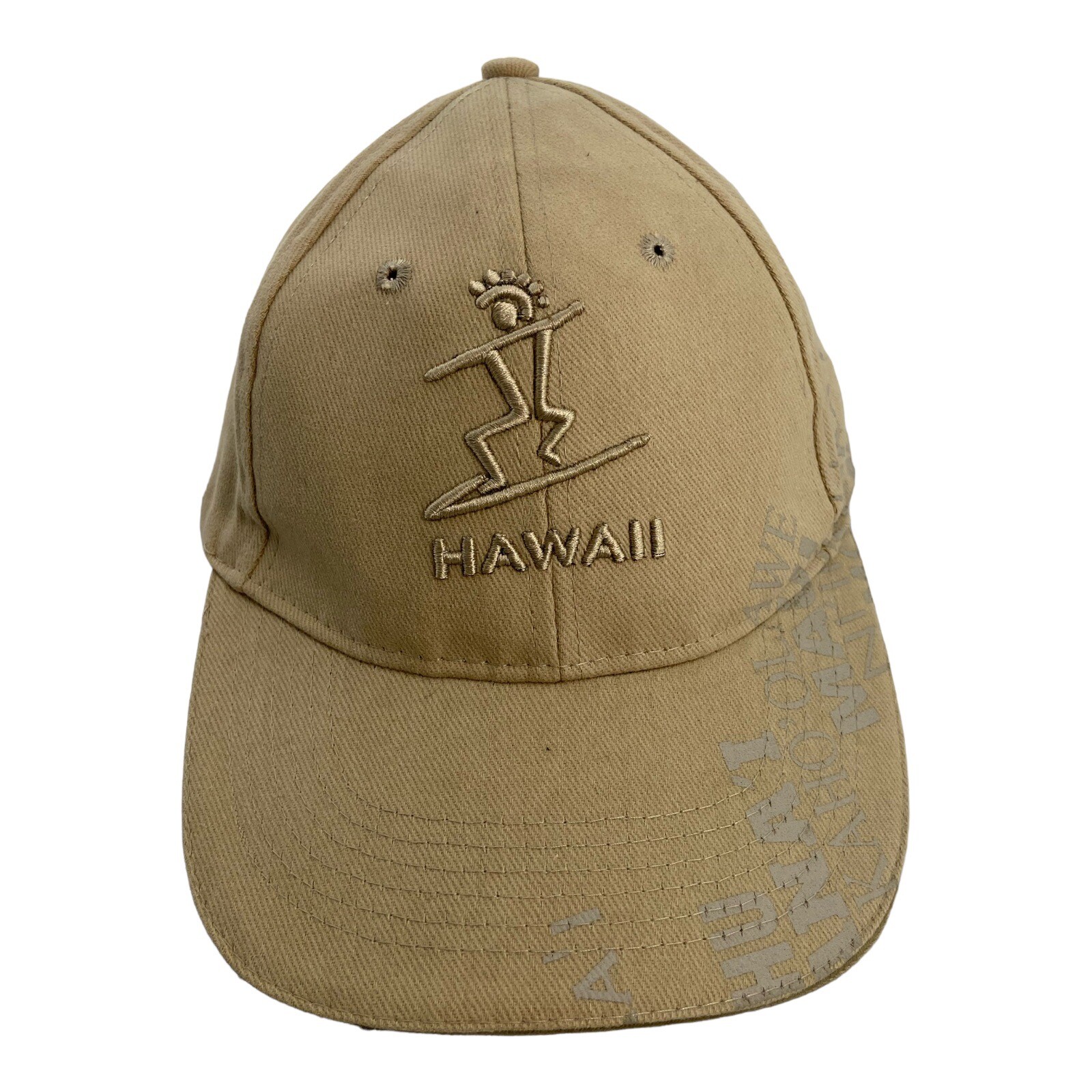 Surfware Hawaiian Classics Khaki Colored Hat Embroidered Surfer Logo ...