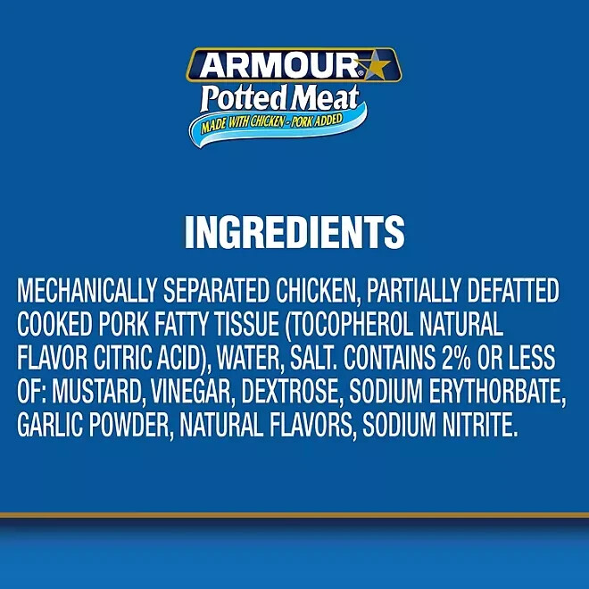 Armour Potted Meat Made With Chicken and Pork (3 oz., 12 ct.) FREE ...