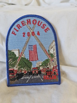 2004 FIREHOUSE 107 Fallen Memorial Embroidered Sew-On Patch | eBay