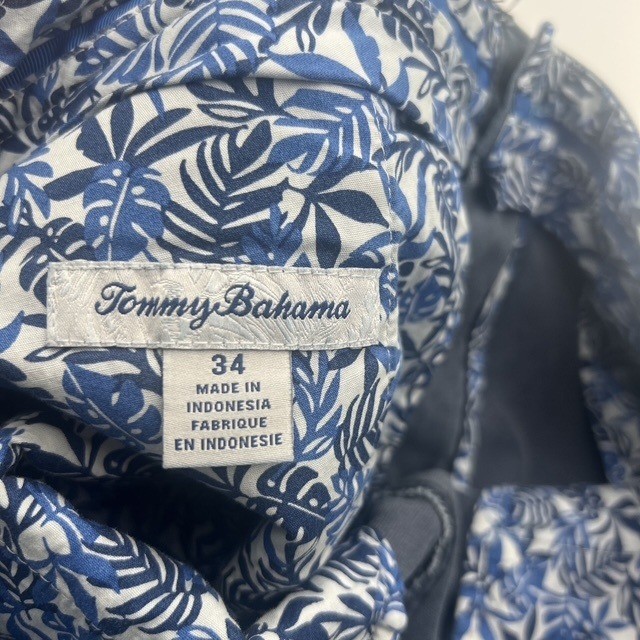 Tommy Bahama Men's Washed Blue Flat Front Casual Cargo Shorts Size 34W ...