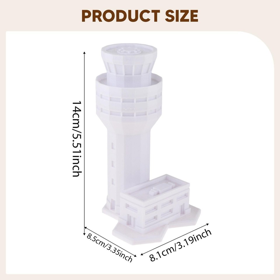 1:400 Unpainted Airport Control Tower Model Scene Display Unfinished ...