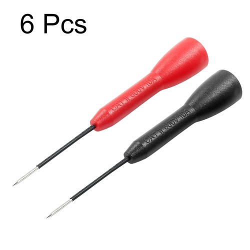Litoexpe 6 Pieces 2mm Needle Test Probes, 600V/10A Non-Destructive Red ...