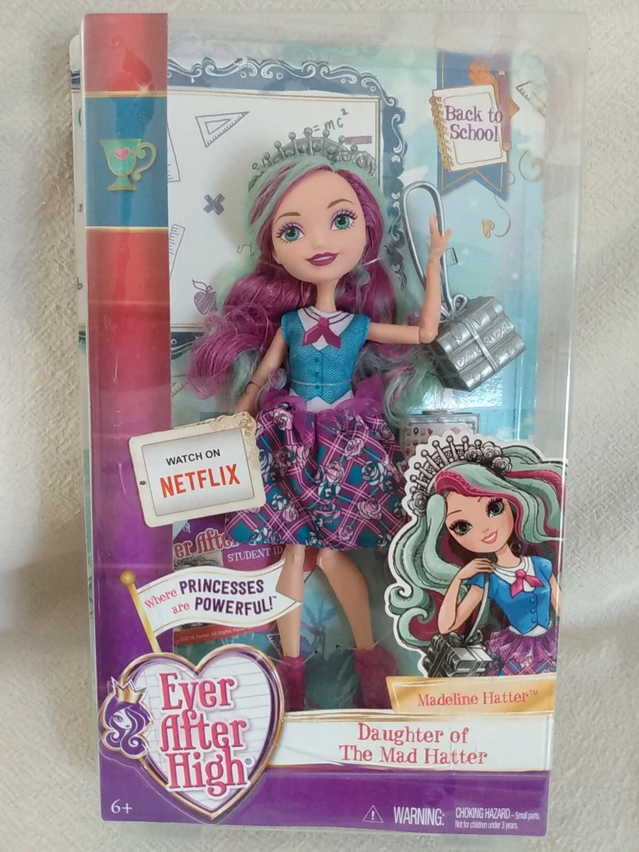 Ever After High Dolls Madeline Hatter Back Of Box