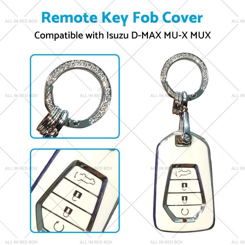 TPU Car Remote Key Fob Cover Suitable for Isuzu D-MAX MU-X MUX 4 Button ...